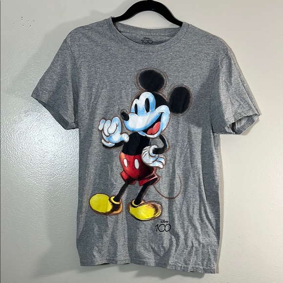 Disney | Shirts | Disney Gray Mickey Mouse Short Sleeve Tee | Poshmark